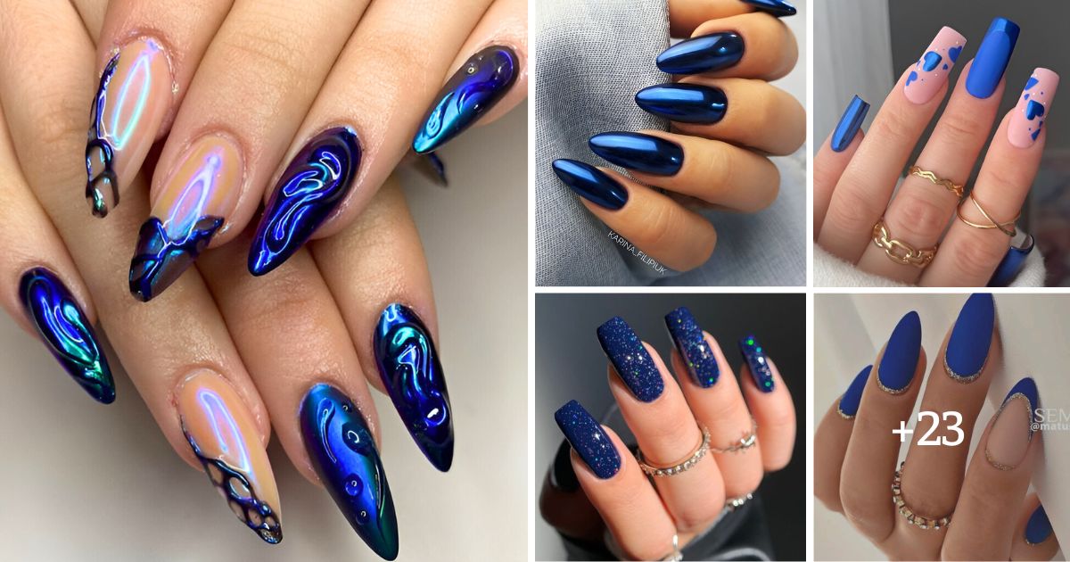 27 Gorgeous Blue Acrylic Nails To Copy On Your Next Salon Trip - Woman ...