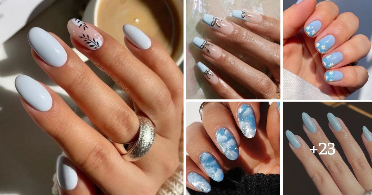 27 Breathtaking Light Blue Nails To Inspire Your Next Manicure - Woman ...