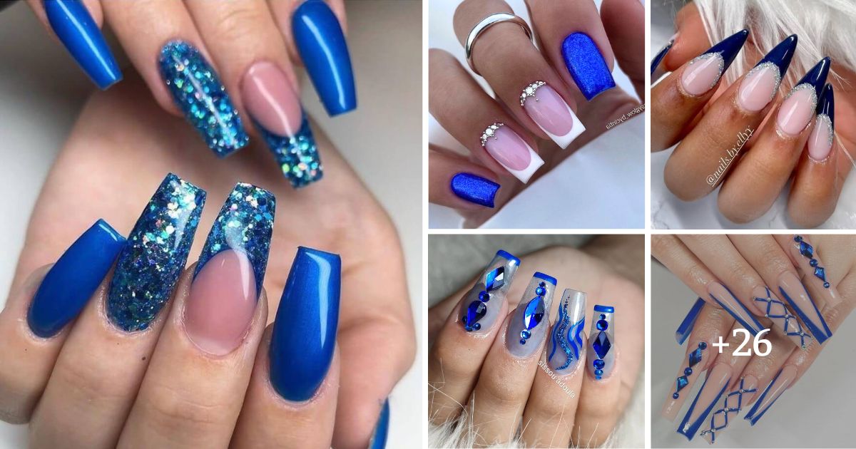 27 Stunning Royal Blue Nails To Embrace Your Inner Queen - Woman ...