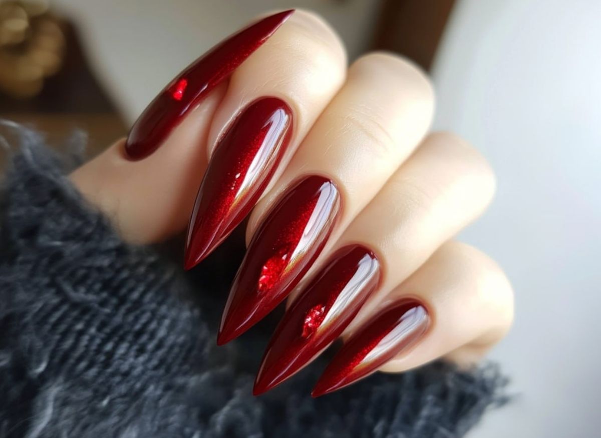 30 Breathtakingly Chic Burgundy Nails Perfect For Slaying Fall - Woman ...