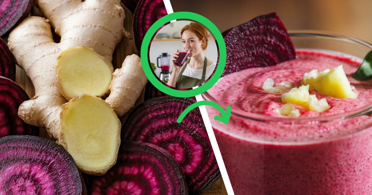 Radiance-Boosting Beet and Ginger Juice for Glowing Skin